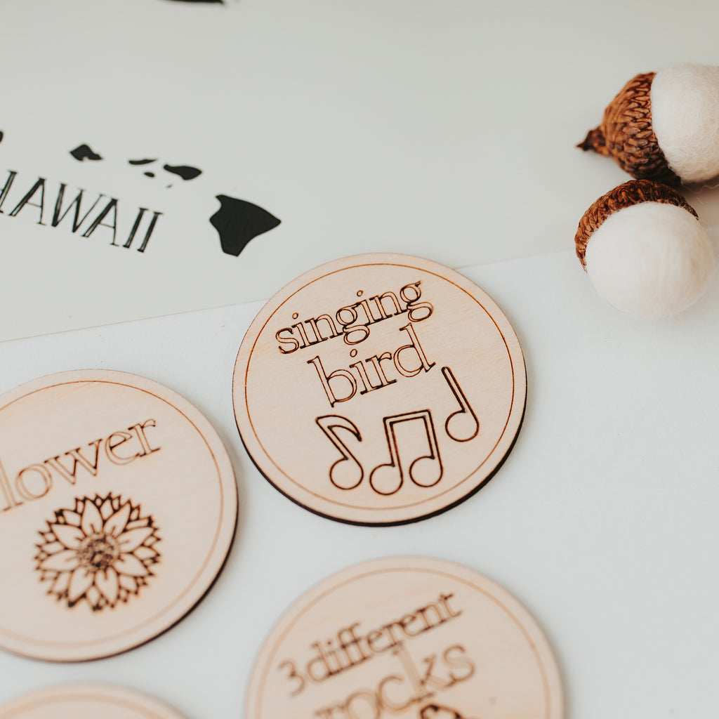 Wooden Scavenger Hunt Tokens for Kids – Legacy and Light